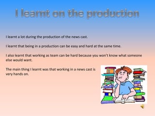 News cast presentation | PPTX