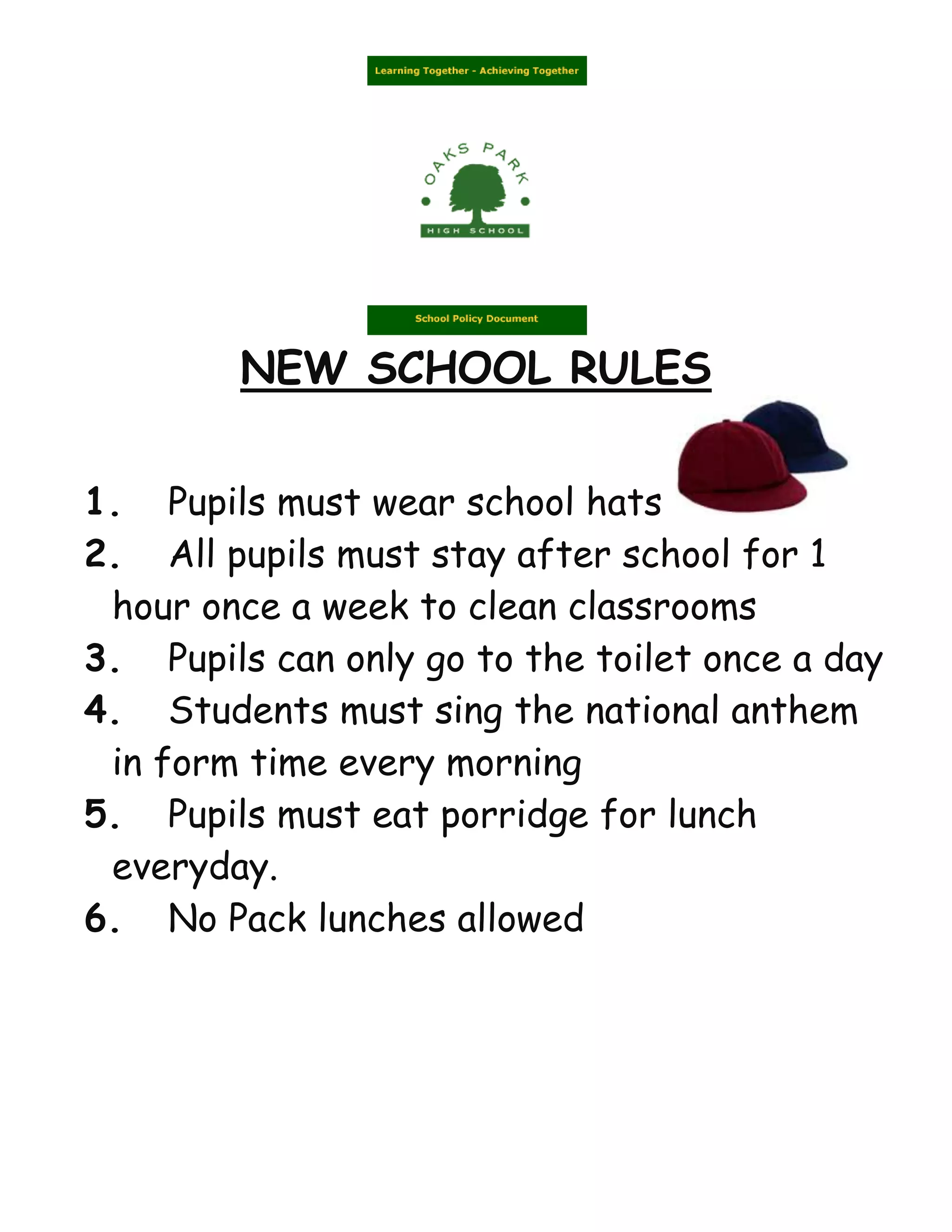 New school rules | PDF