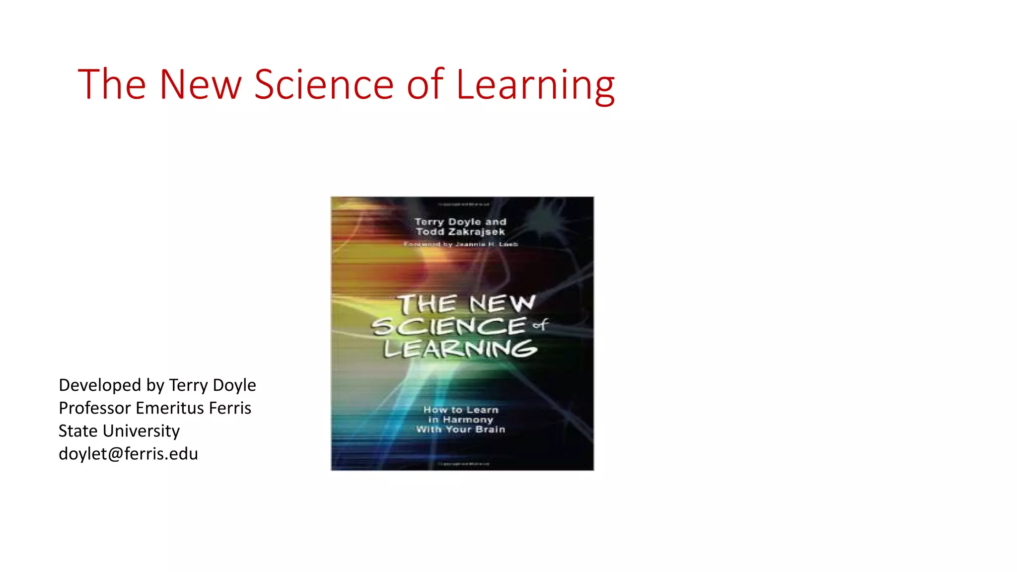 New science of learning student presentation | PPTX