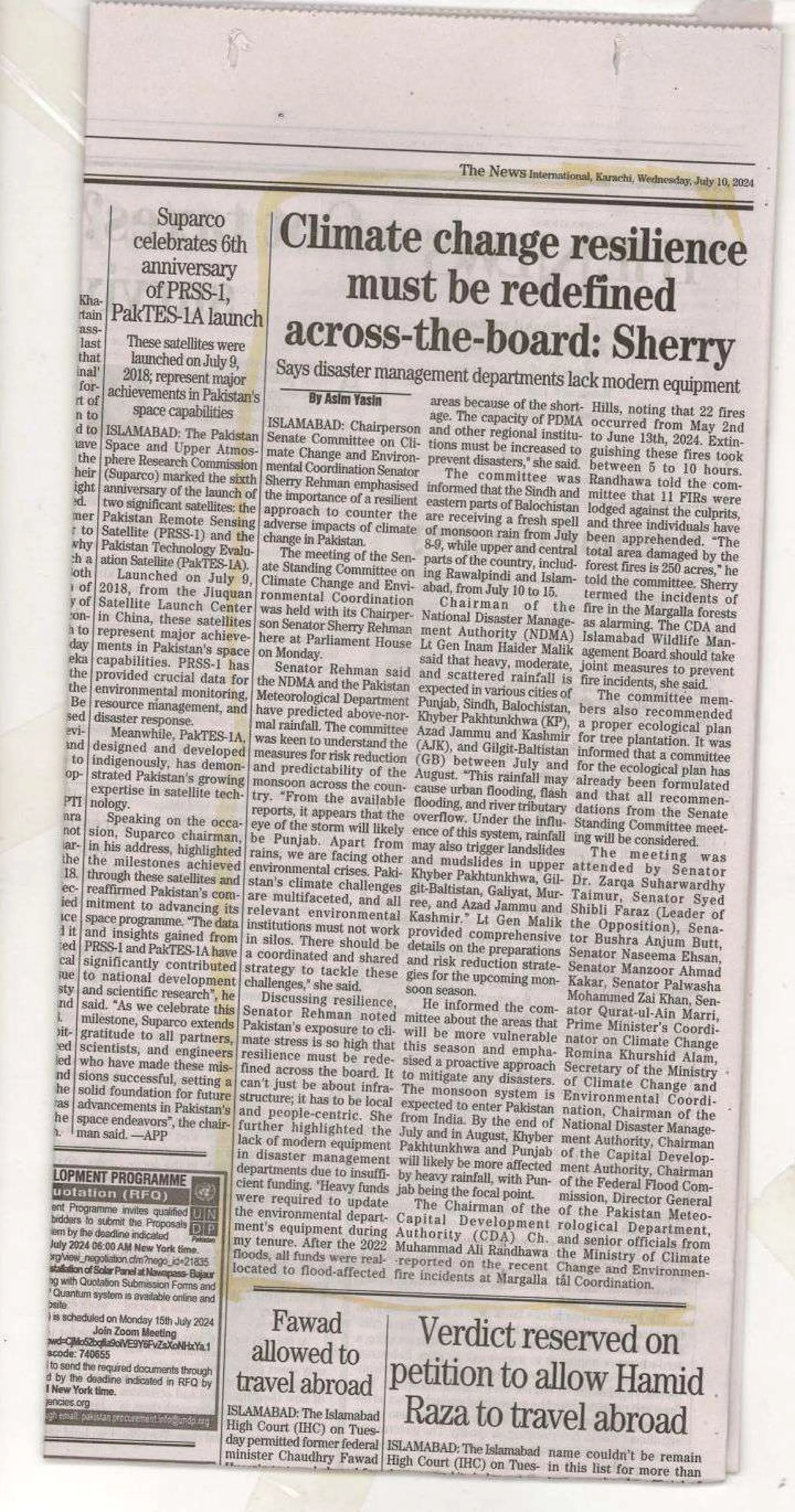 Climate Change News clipping and Newspapers | PPT