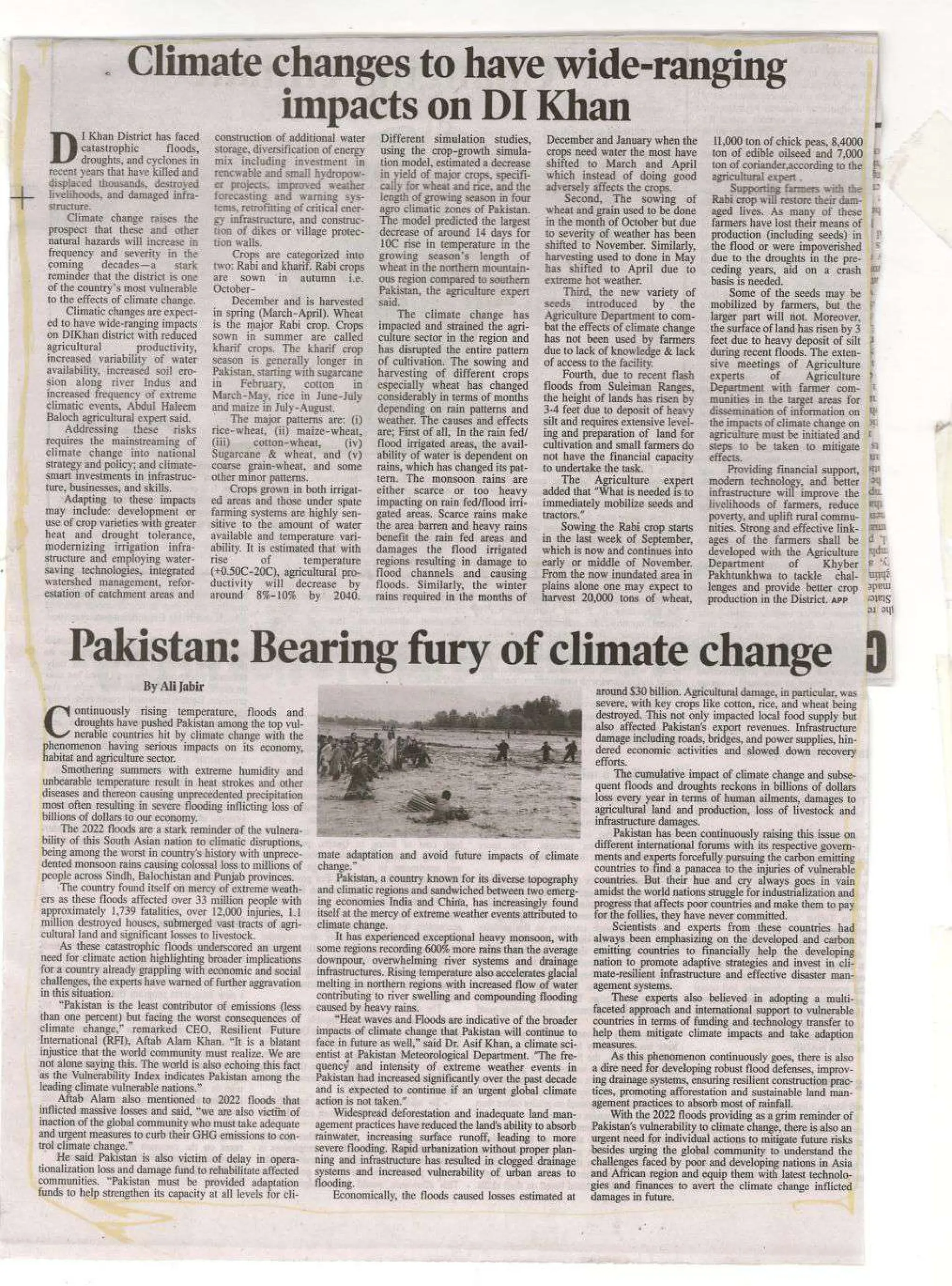 Climate Change News clipping and Newspapers | PPT