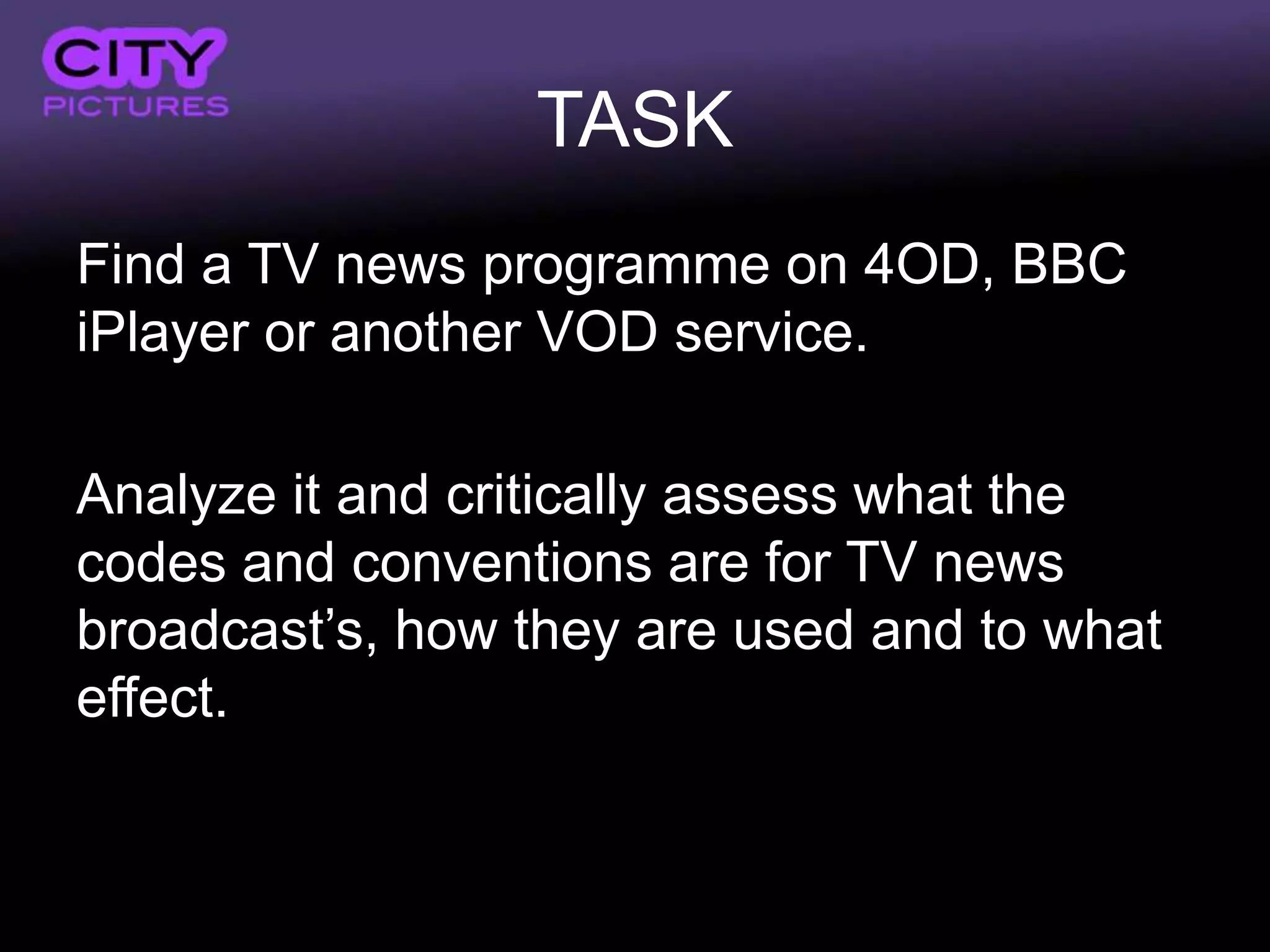 News codes and conventions | PPTX