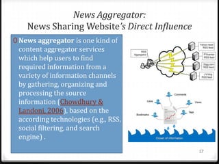 Introduction to News diffusion On News Sharing Website | PPT