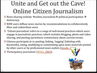 Introduction to News diffusion On News Sharing Website | PPTX