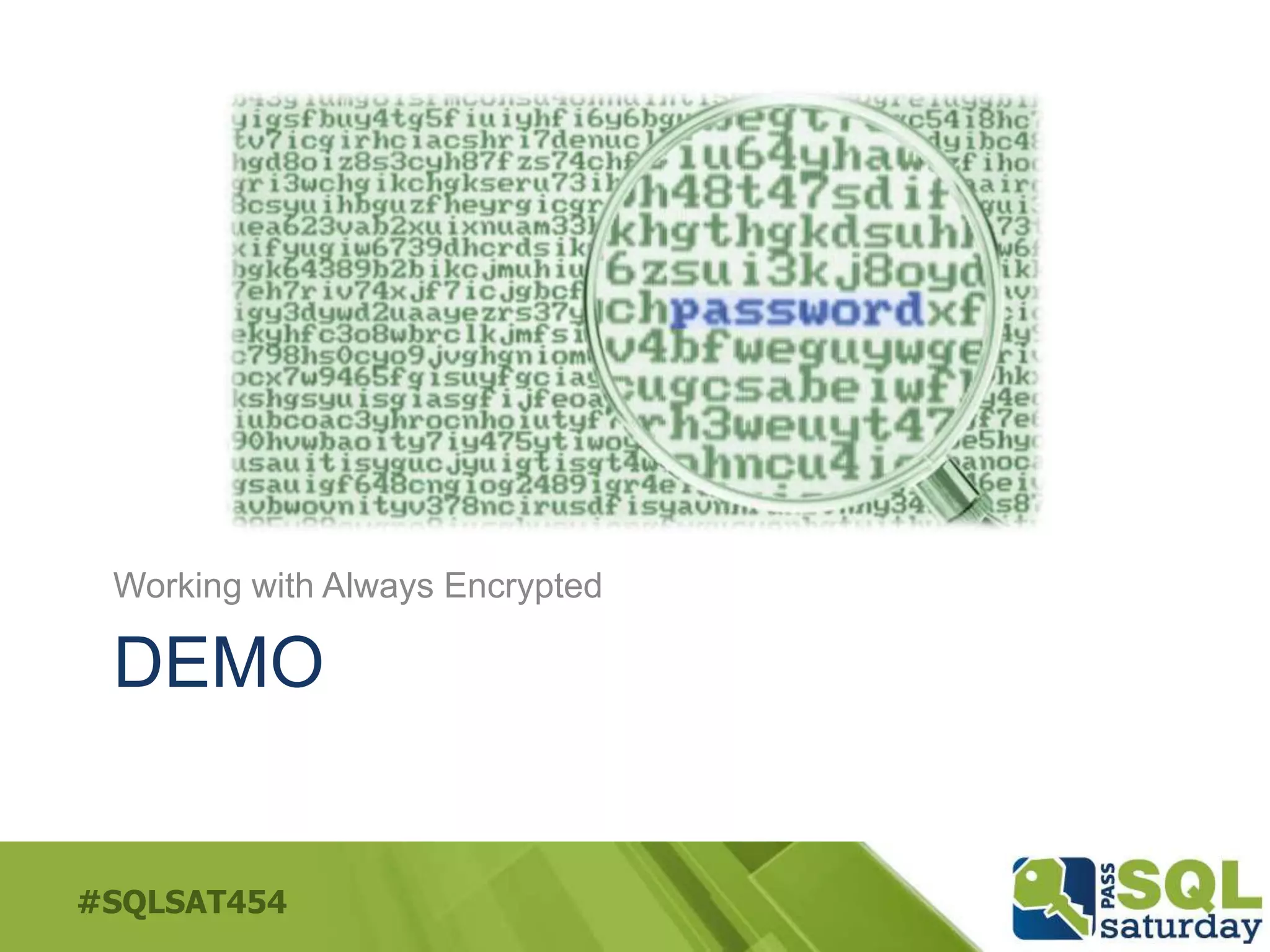 SQL Server 2016 New Security Features | PPT
