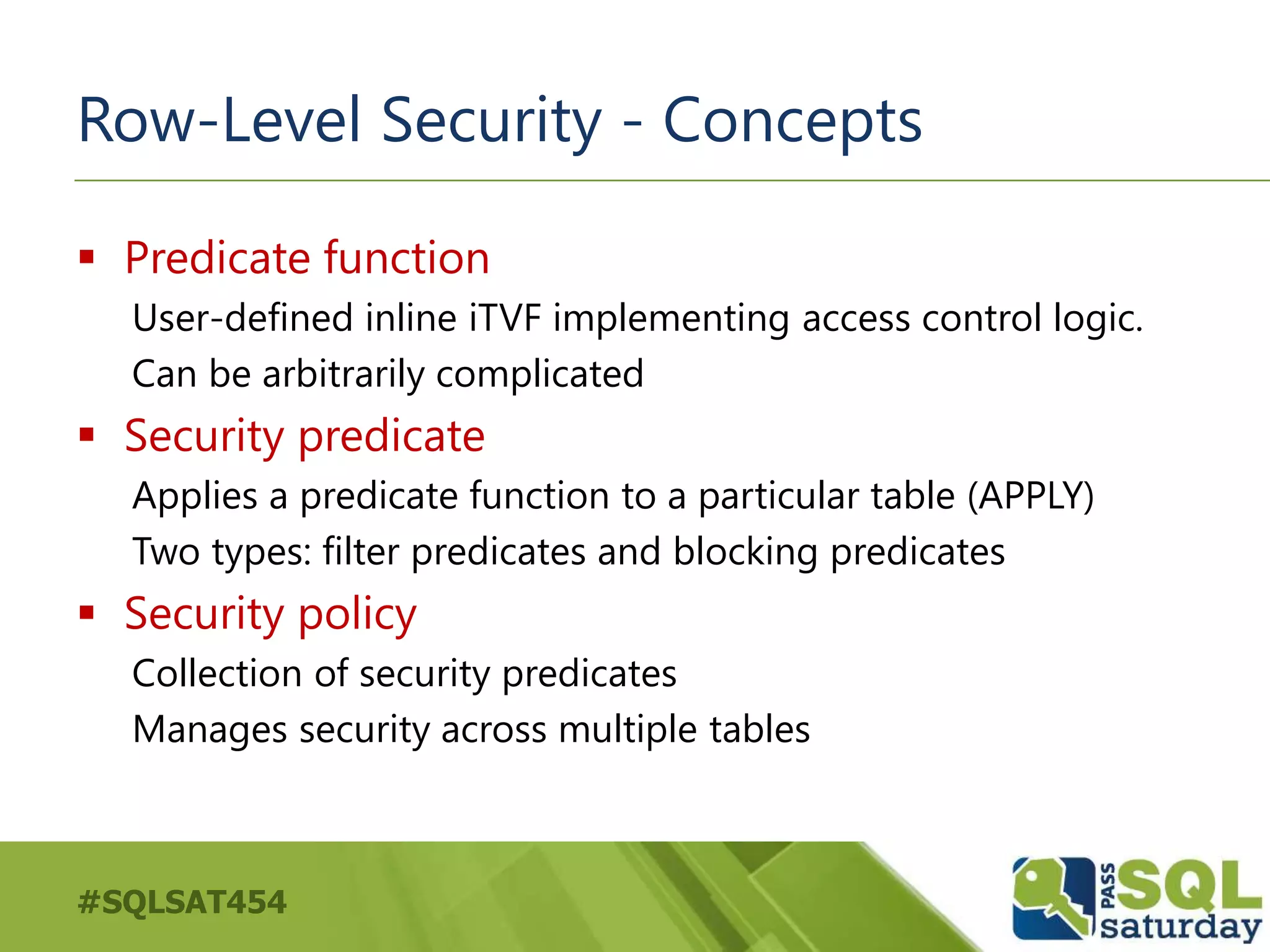 SQL Server 2016 New Security Features | PPT