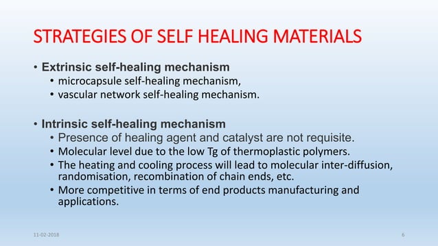 Self healing of Composite material | PPTX | First Aid | Injuries
