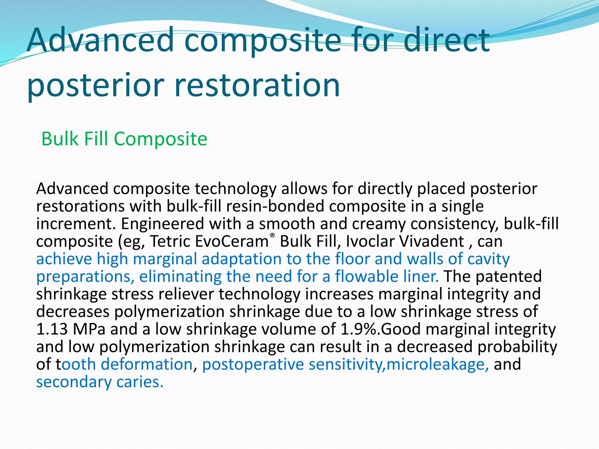 posterior direct composite restoration | PPTX