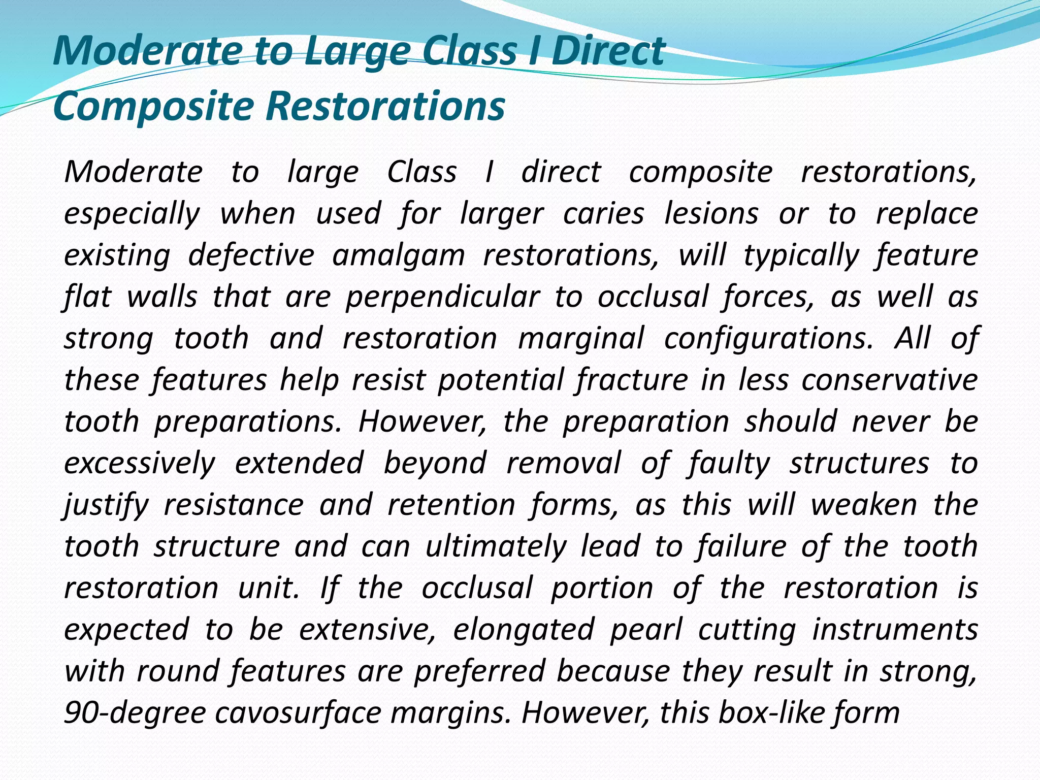 posterior direct composite restoration | PPTX