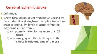 Seminar on clinical aspects of stroke | PPTX