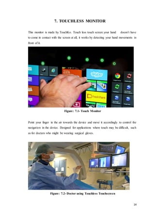 Seminar report Of Touchless Touchscreen | DOCX | Computer Peripherals ...