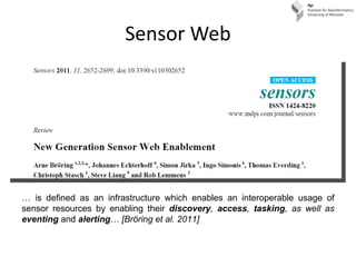 New Sensors for the Sensor Web | PPT