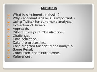 New sentiment analysis of tweets using python by Ravi kumar | PPTX | Internet | Computing