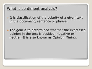 New sentiment analysis of tweets using python by Ravi kumar | PPT
