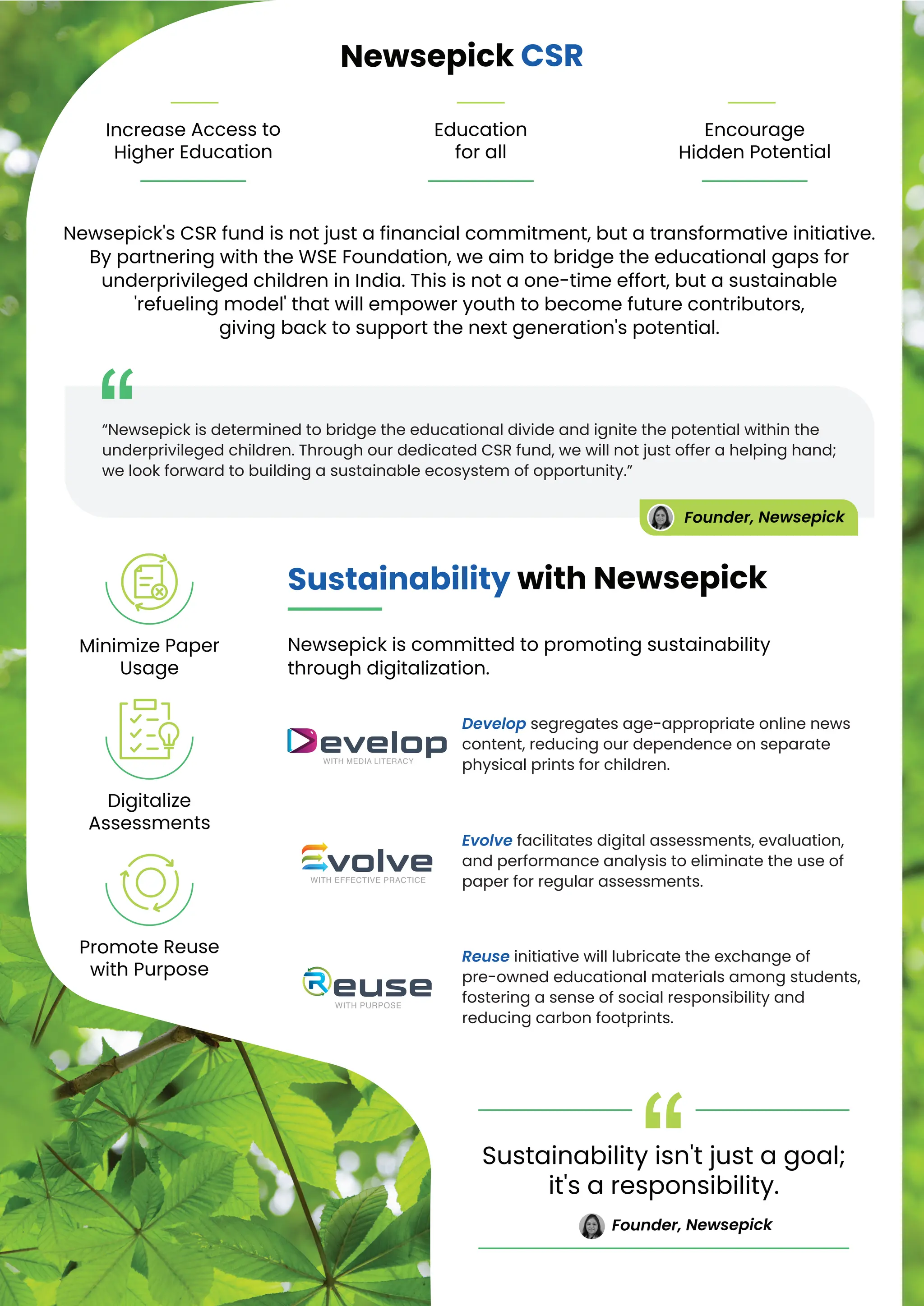 Newsepick - Age Appropriate News Reading & Interactive Digital Assessment App | PDF