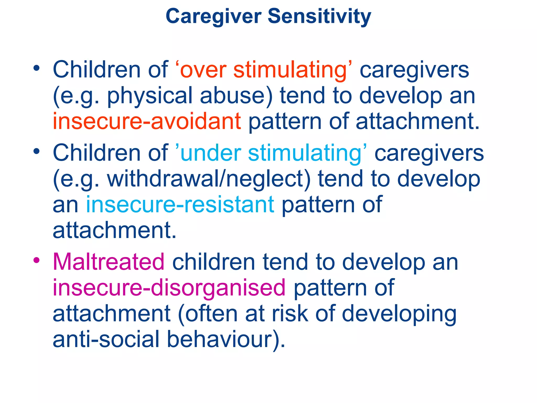 Session Two Presentation: Attachment Theory | PPT