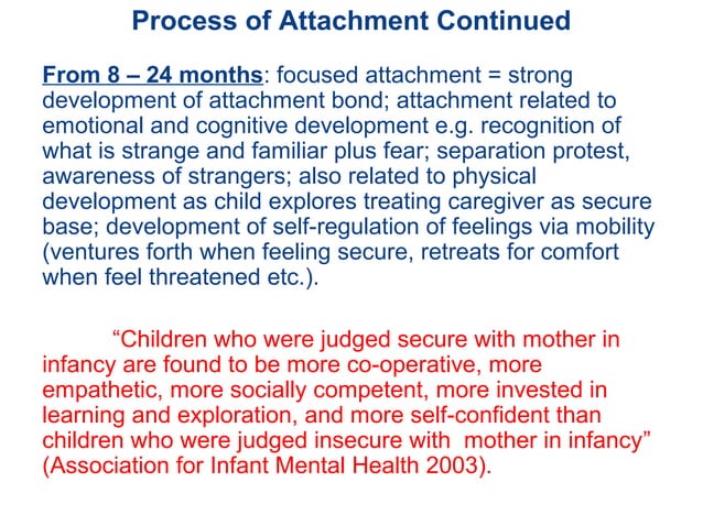Session Two Presentation: Attachment Theory | PPT