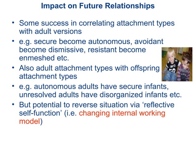 Session Two Presentation: Attachment Theory | PPT