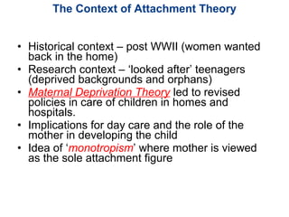 Session Two Presentation: Attachment Theory | PPT