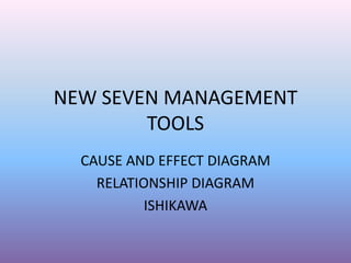 New seven management tools | PPT