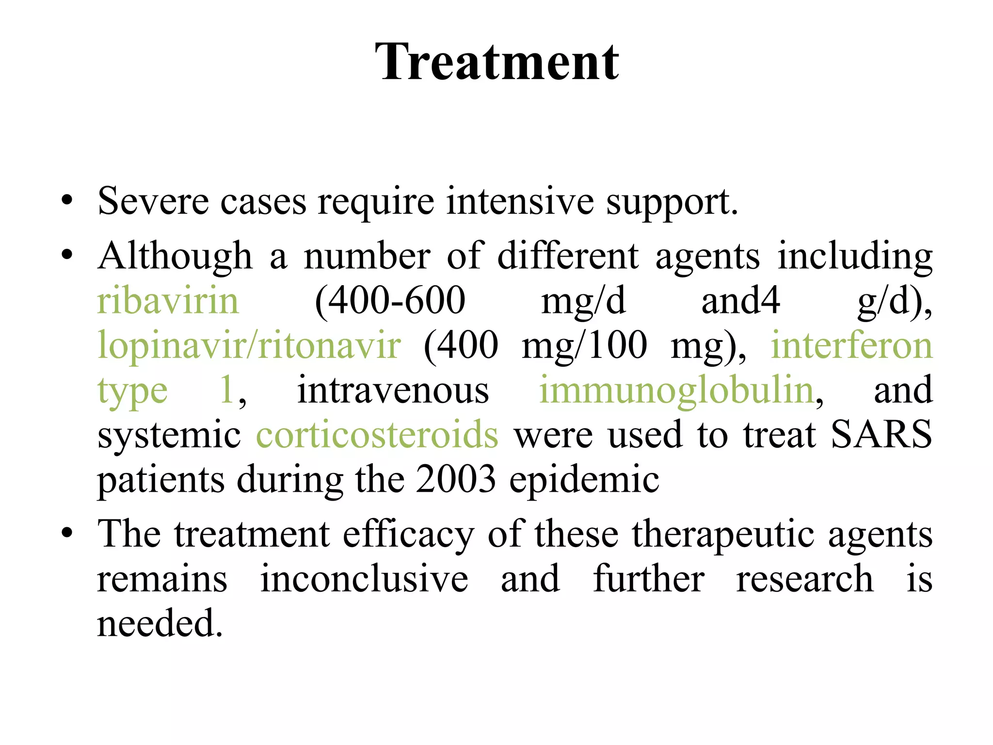 Severe Acute Respiratory Syndrome (SARS) | PPTX