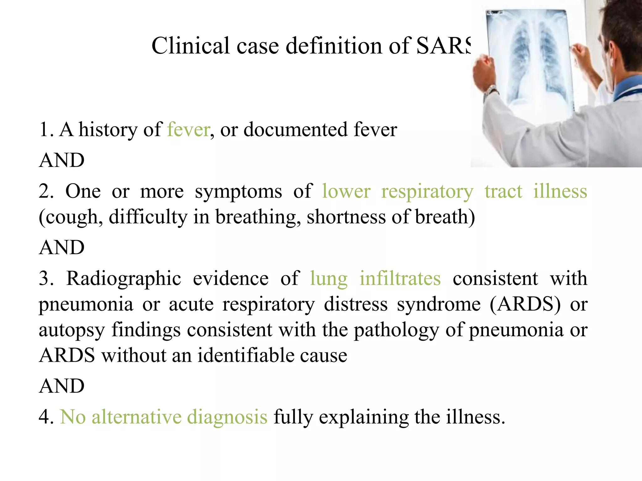Severe Acute Respiratory Syndrome (SARS) | PPTX | Infectious Diseases ...