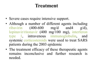 Severe Acute Respiratory Syndrome (SARS) | PPTX