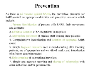 Severe Acute Respiratory Syndrome (SARS) | PPTX