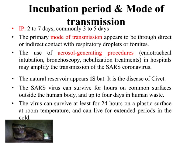 Severe Acute Respiratory Syndrome (SARS) | PPTX | Infectious Diseases ...