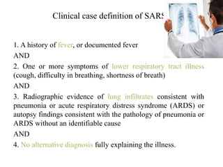 Severe Acute Respiratory Syndrome (SARS) | PPTX