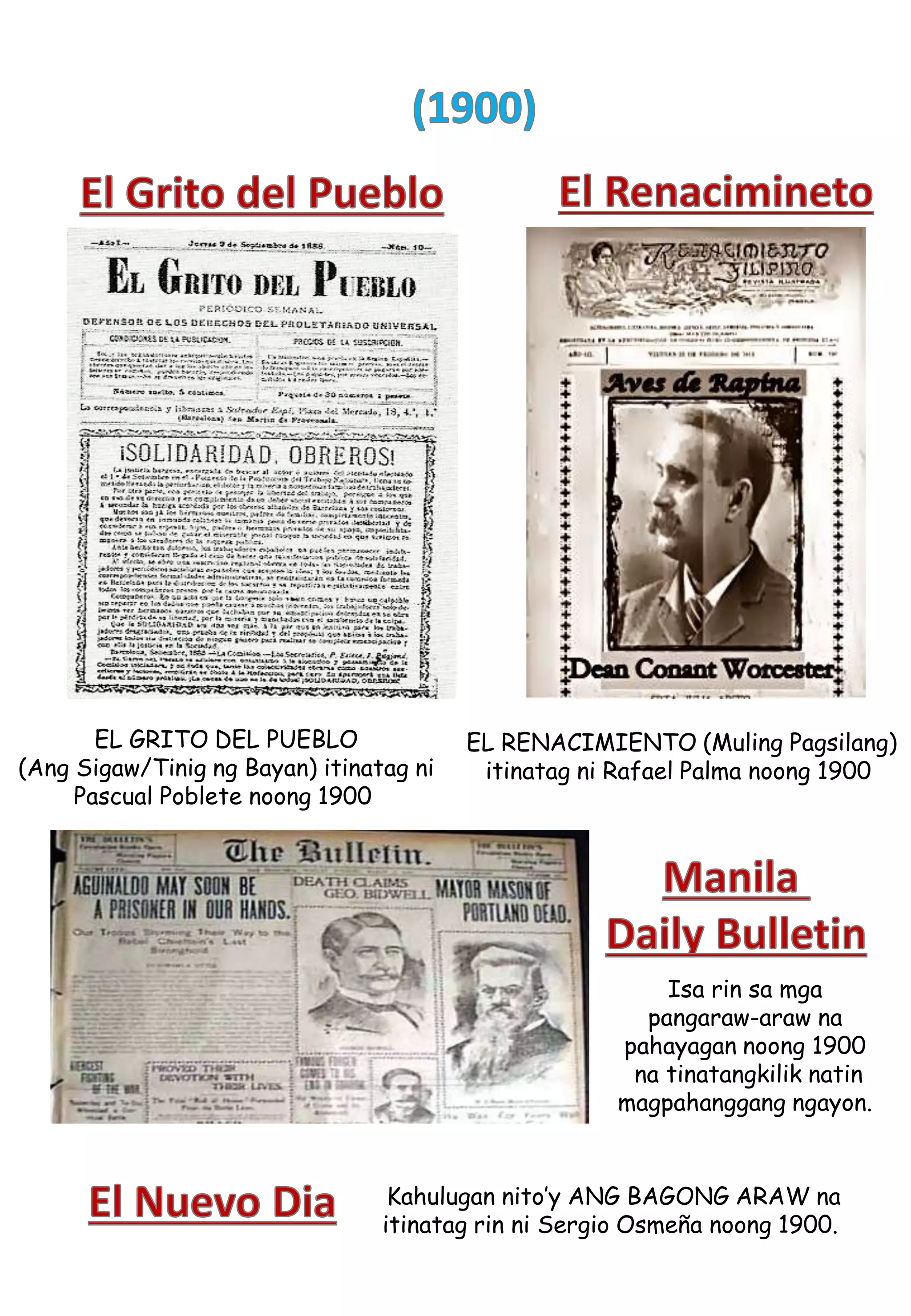 Kompletong kasaysayan ng Pahayagan at Pahayagang Pangkampus sa ...