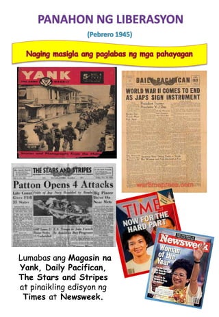 Kompletong kasaysayan ng Pahayagan at Pahayagang Pangkampus sa ...