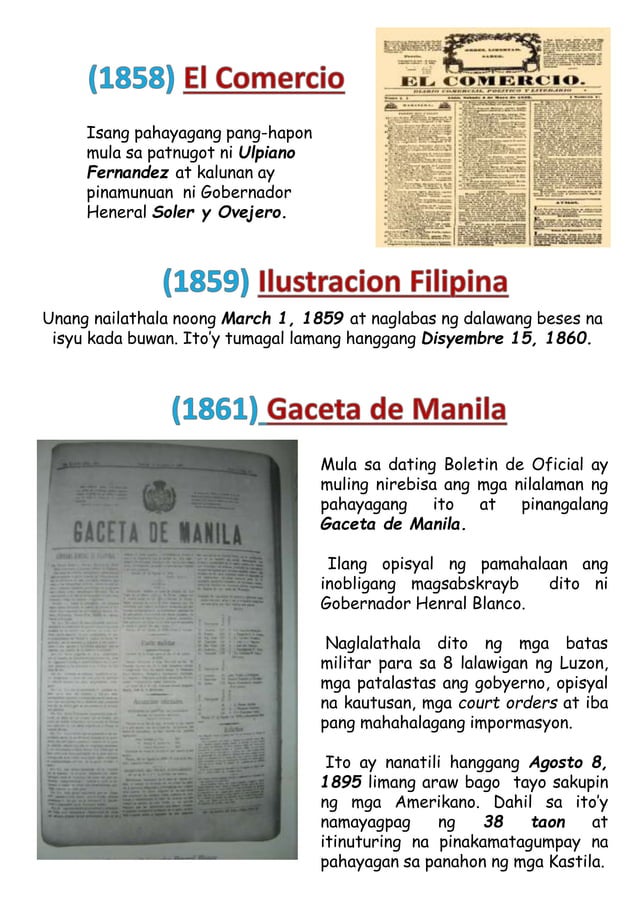 Kompletong kasaysayan ng Pahayagan at Pahayagang Pangkampus sa ...