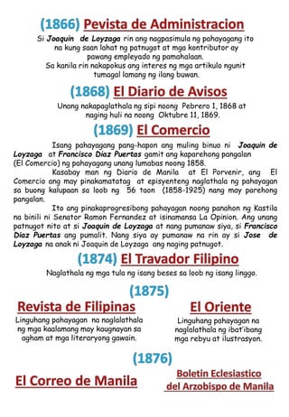 Kompletong kasaysayan ng Pahayagan at Pahayagang Pangkampus sa ...