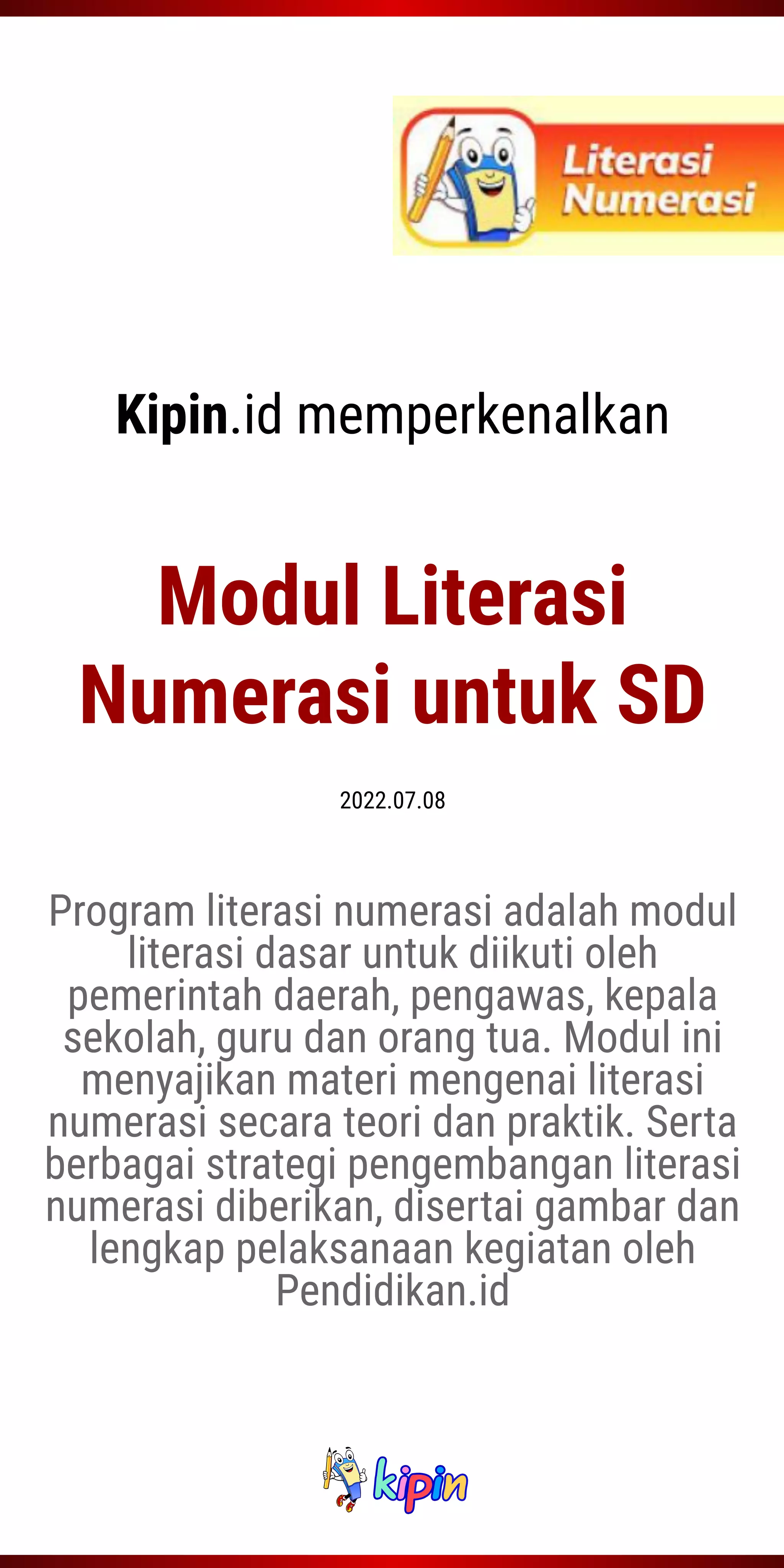 Kipin edtech literacy numeracy series | PDF