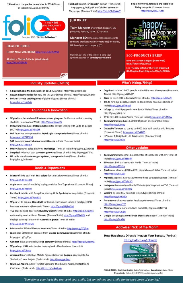 NewsFolio - December 2013 | PDF