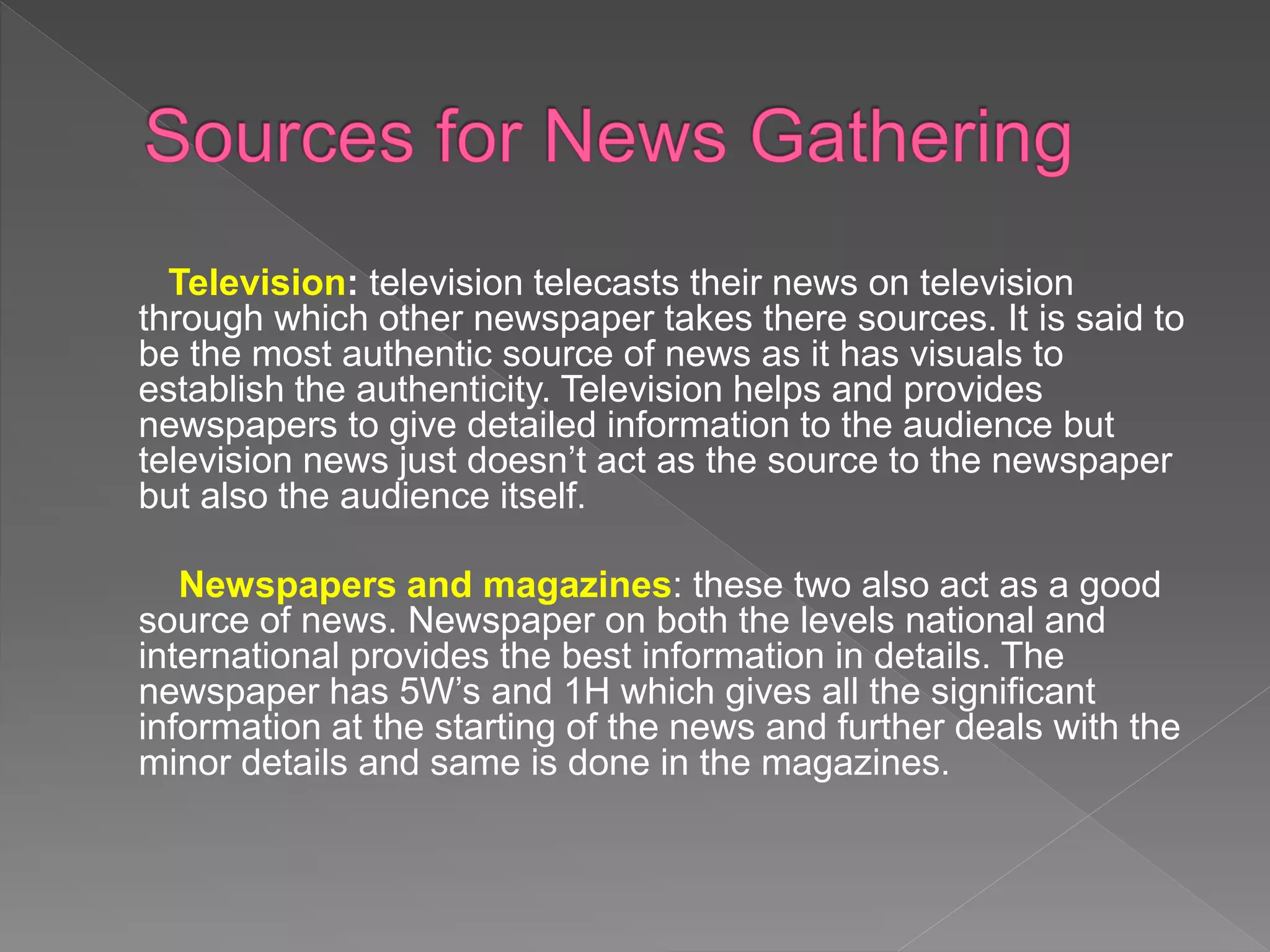 News gathering show | PPSX