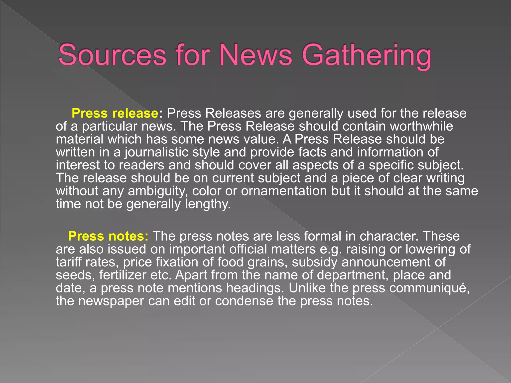 News gathering show | PPSX