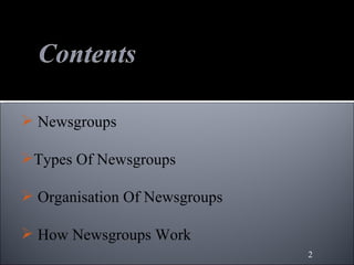 Newsgroups | PPT