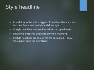 News headlines | PPTX