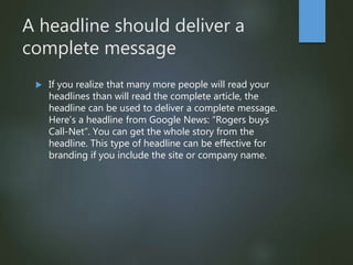 News headlines | PPTX