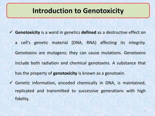 OECD Guidlines By Genotoxicity | PPTX