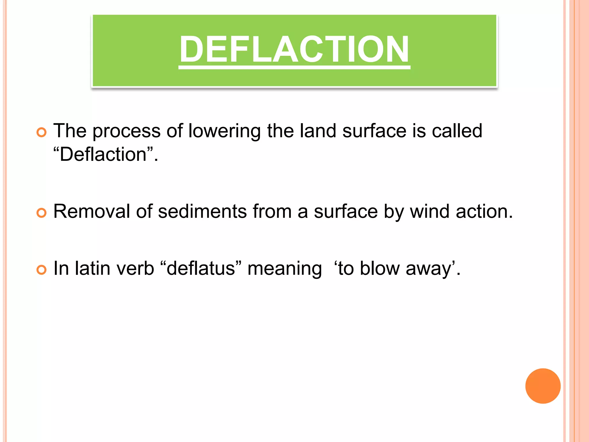 Aeolian process and landform by shivam soni B.Sc student of Department ...