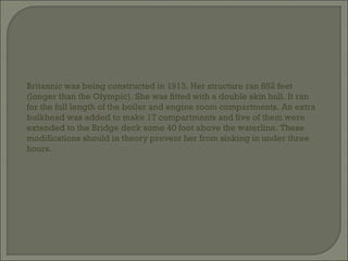 News : HMHS Britannic - The Forgotten Sister BlackHawk Mines Corp ...