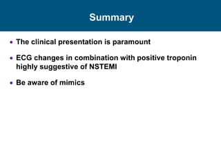 ECG interpretation: NSTEMI | PPTX