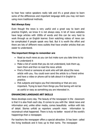 News in language learning | PPTX