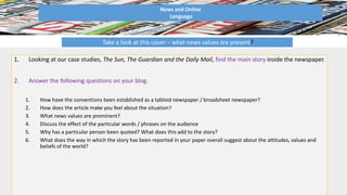 News intro and language | PPT