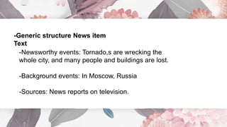 News item text- group 8.pptx | Weather | Science