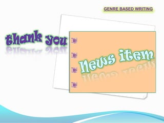 News item text genre | PPTX