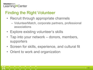 Engaging Pro Bono and Skills-Based Volunteers | PPTX